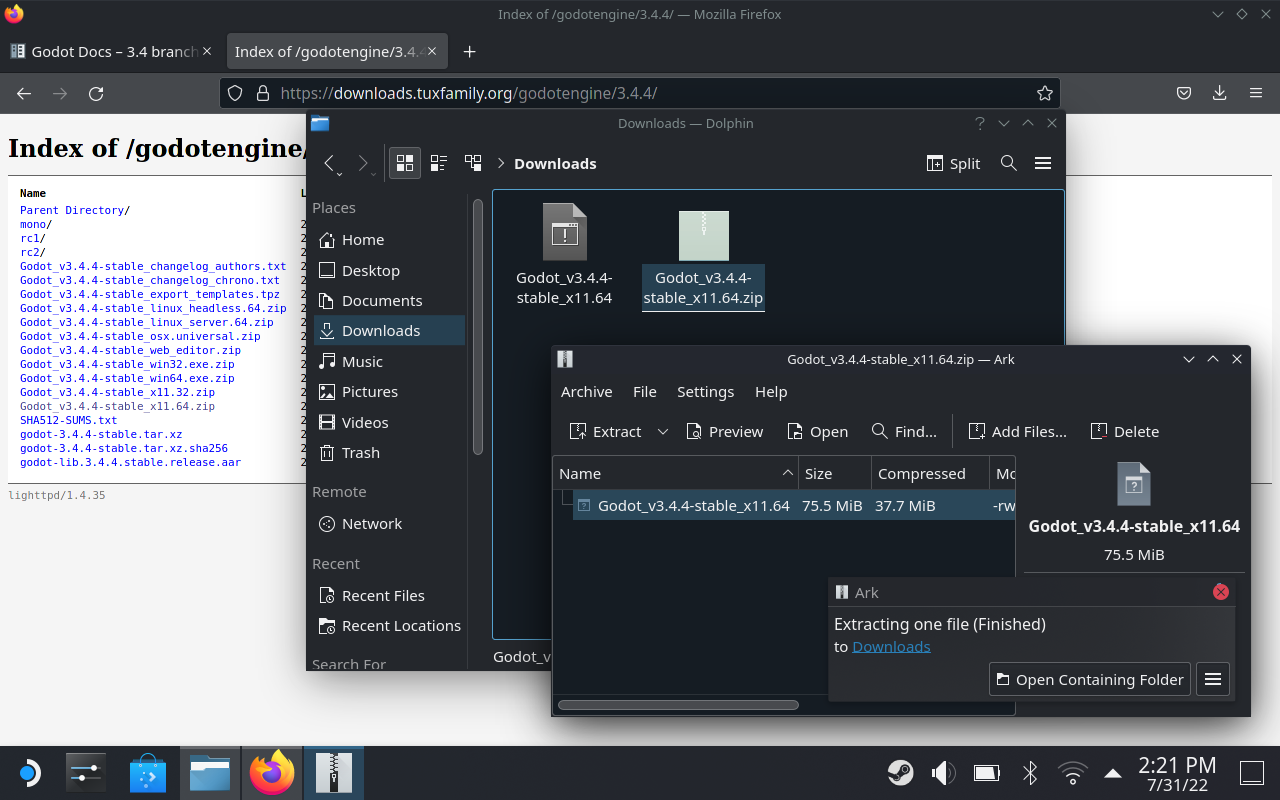 Godot Engine on the Steam Deck – Developing games on the go? – Go, Go, Godot!